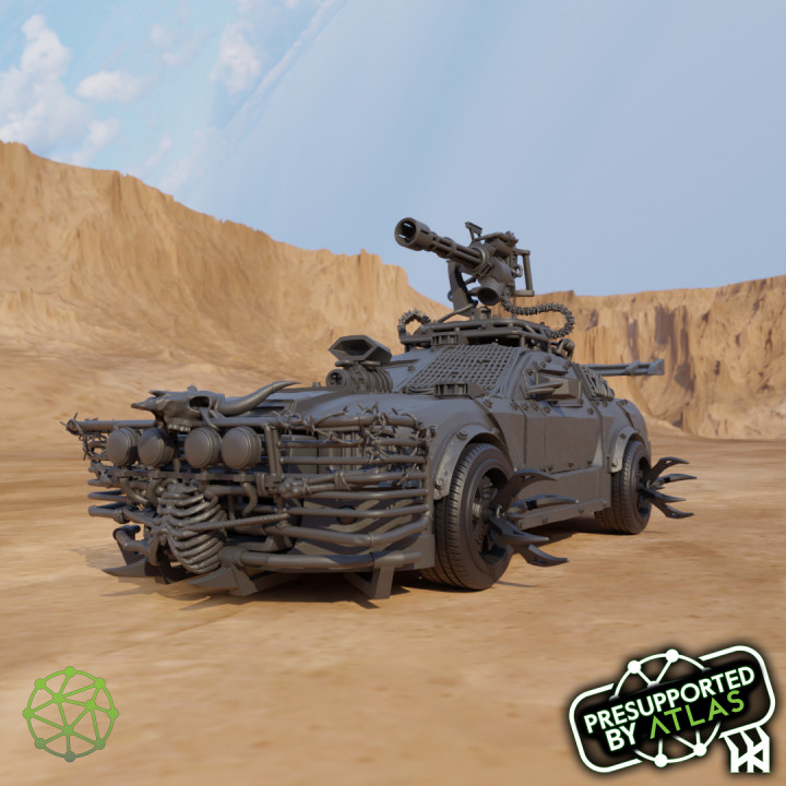 3D Printable Wasteland War Machines - Car by Atlas 3DSS