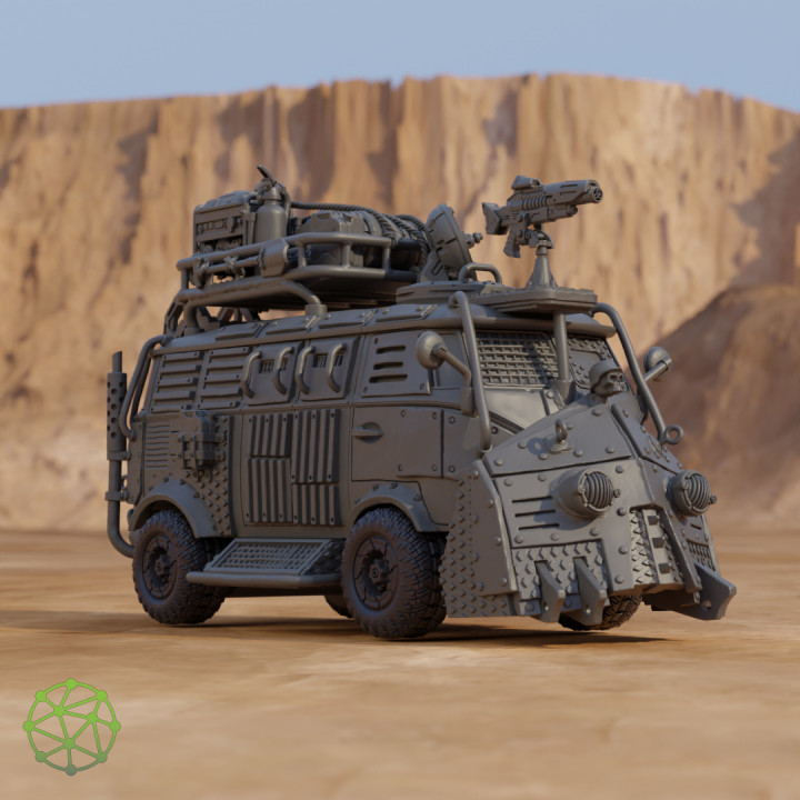 3D Printable Wasteland War Machines - Van by Atlas 3DSS
