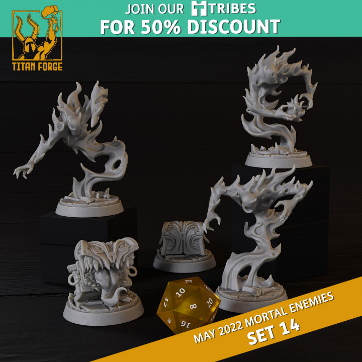 3D Printable RPG - Monsters DnD 5e - Mortal Enemies Set 14 by Titan ...