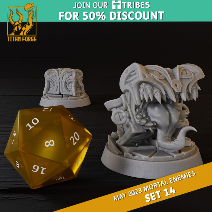 3D Printable RPG - Monsters DnD 5e - Mortal Enemies Set 14 by Titan ...