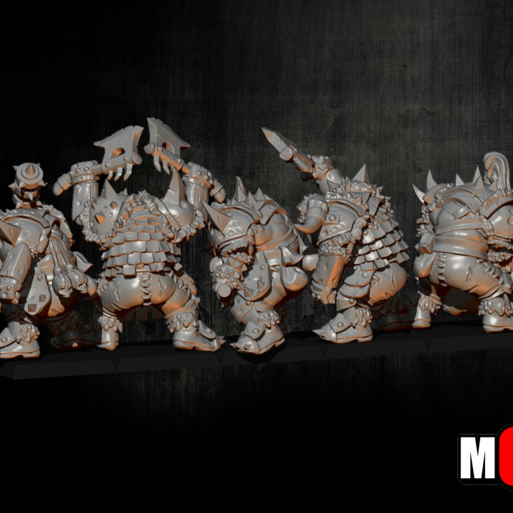 3D Printable Dark orcs by MOMminiatures