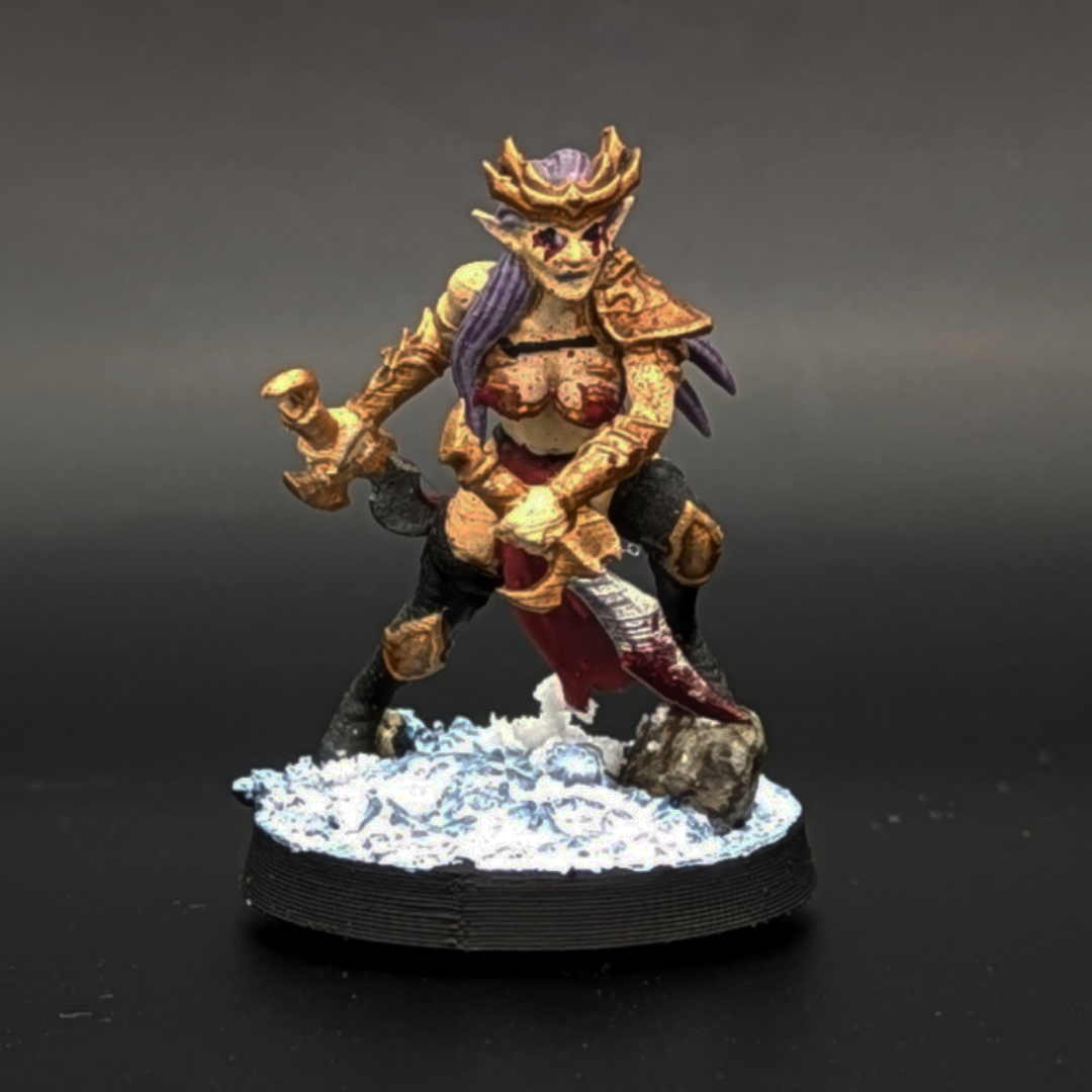 3D Printable Dark elf witches unit (elves) by HoloMiniatures