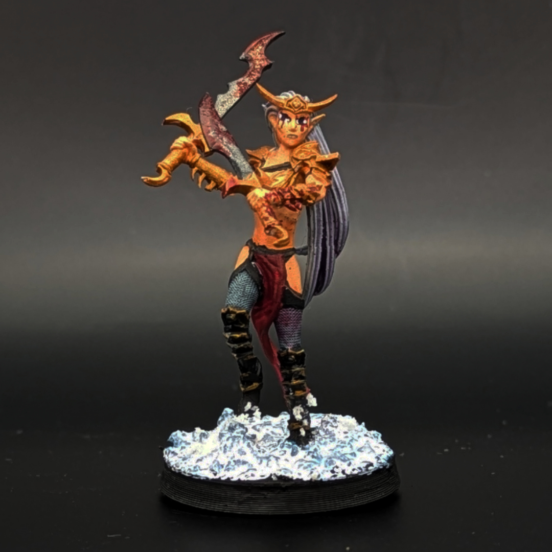 3D Printable Dark elf witches unit (elves) by HoloMiniatures