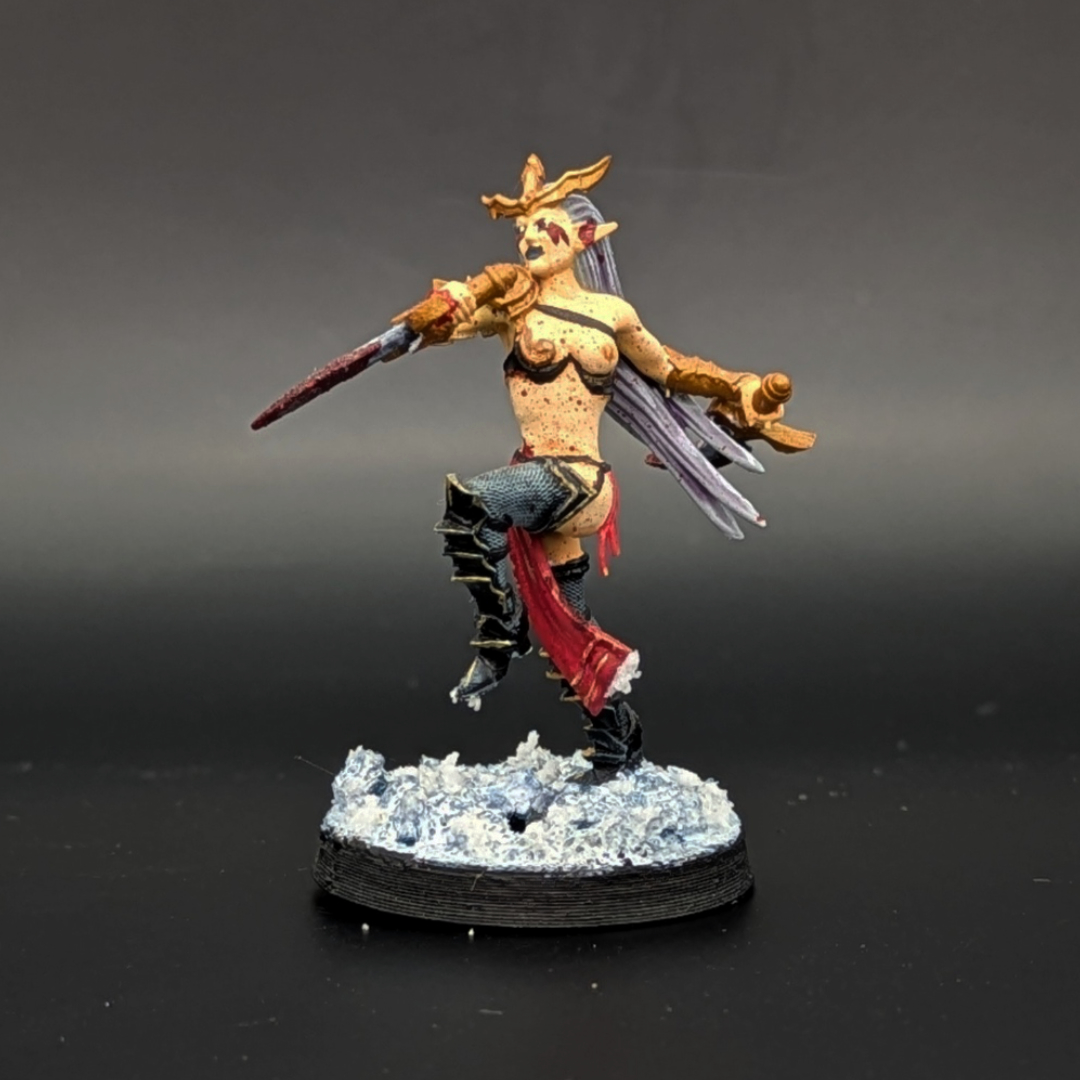 3D Printable Dark elf witches unit (elves) by HoloMiniatures