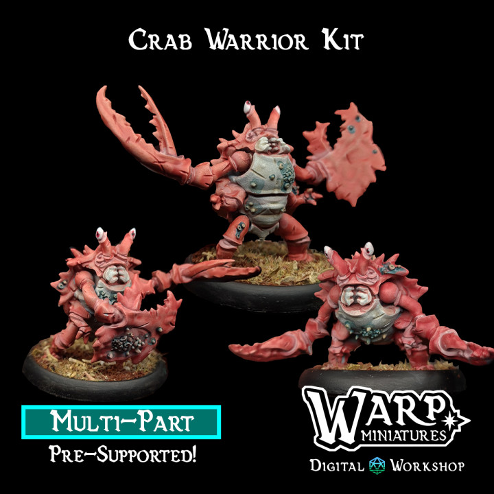 3D Printable Fishman Horde Bundle by Warp Miniatures