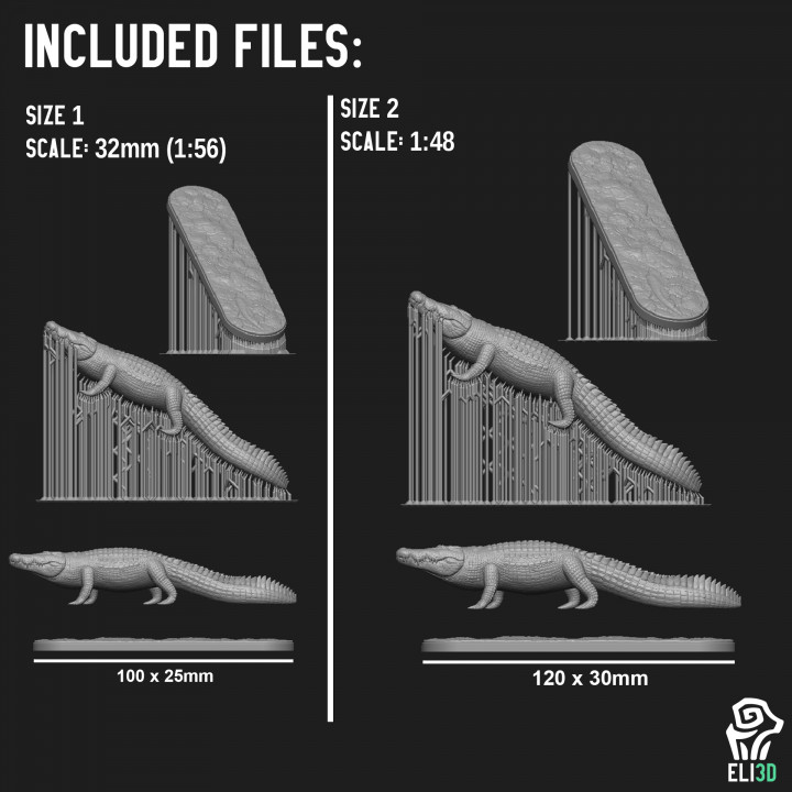 3D Printable Animals - Swamp Wildlife by ELI 3D