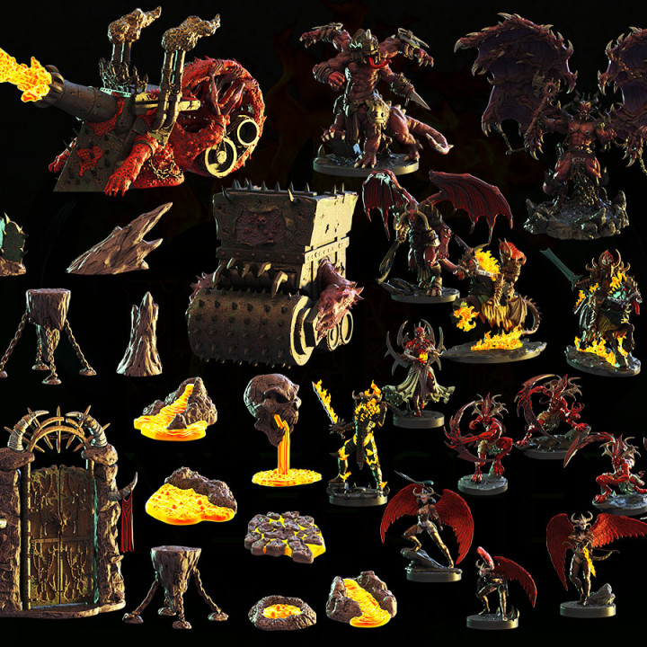 3D Printable May '23 Release Bundle: "Hell Unleashed" by Crippled God ...