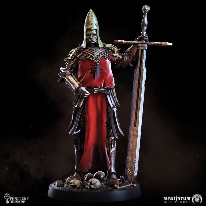 3D Printable Knight Redeemer | Penitent Crusade | Paladin by Bestiarum ...