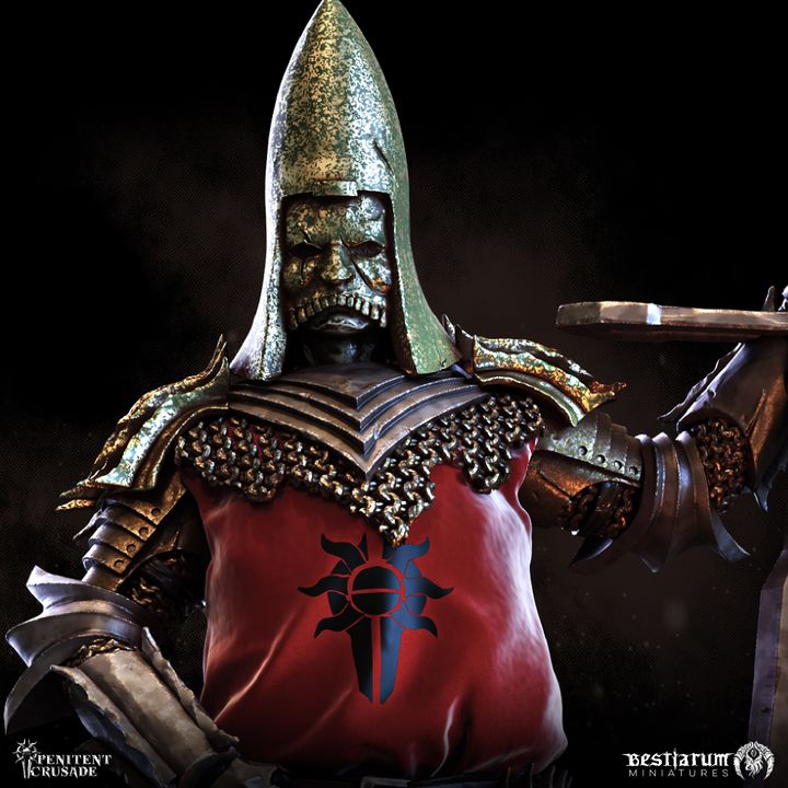 3D Printable Knight Redeemer | Penitent Crusade | Paladin by Bestiarum ...