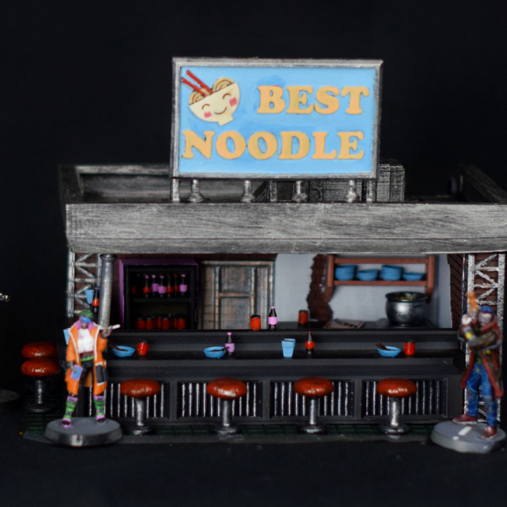 3D Printable Best Noodle Street Noodle Stand by WyldForm