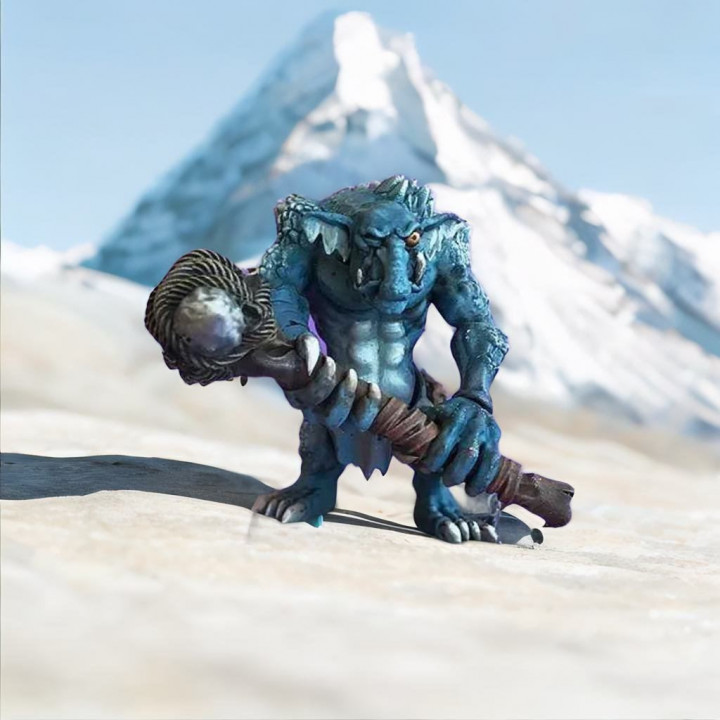 3D Print of Stone Trolls multi-part regiment by egornoname