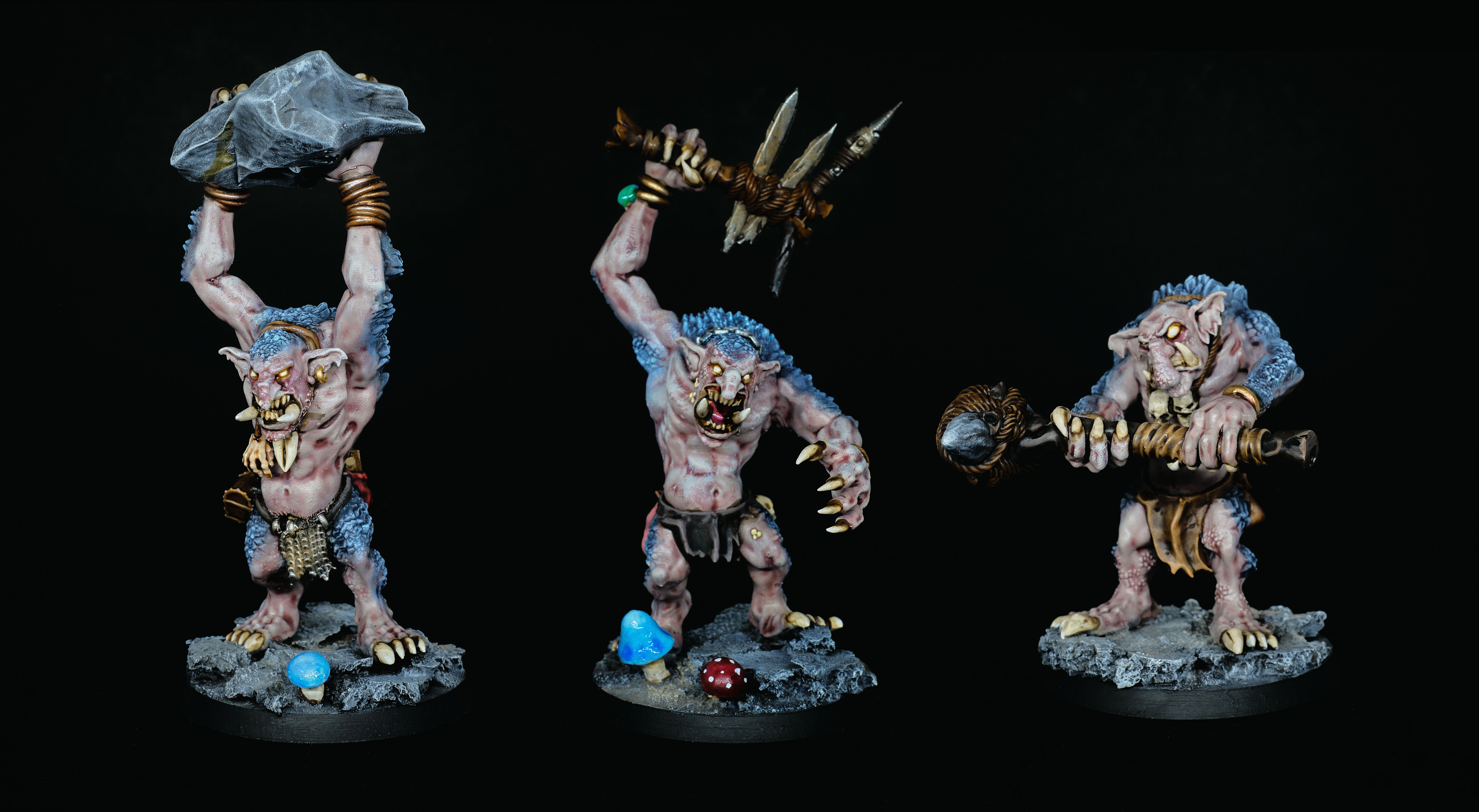 3D Printable Stone Trolls multi-part regiment by Avatars of War