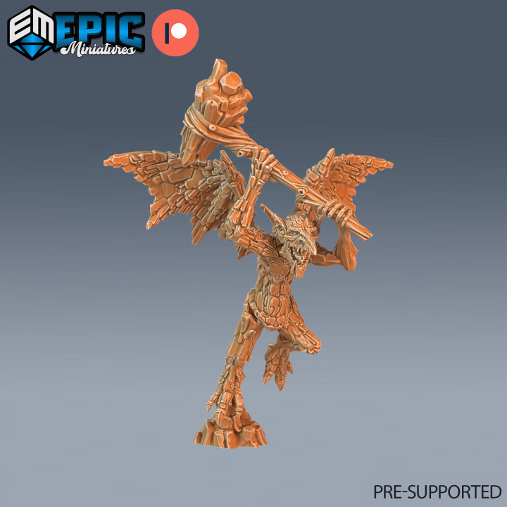 3D Printable Earth & Mud Mephit Set / Minerals Elemental / Evil Cave ...