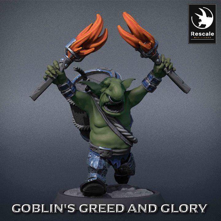 3D Printable Pack Goblin Infantry by Rescale Miniatures