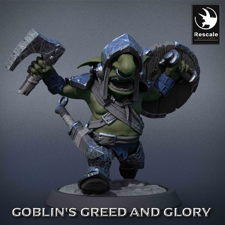 3D Printable Pack Goblin Infantry by Rescale Miniatures