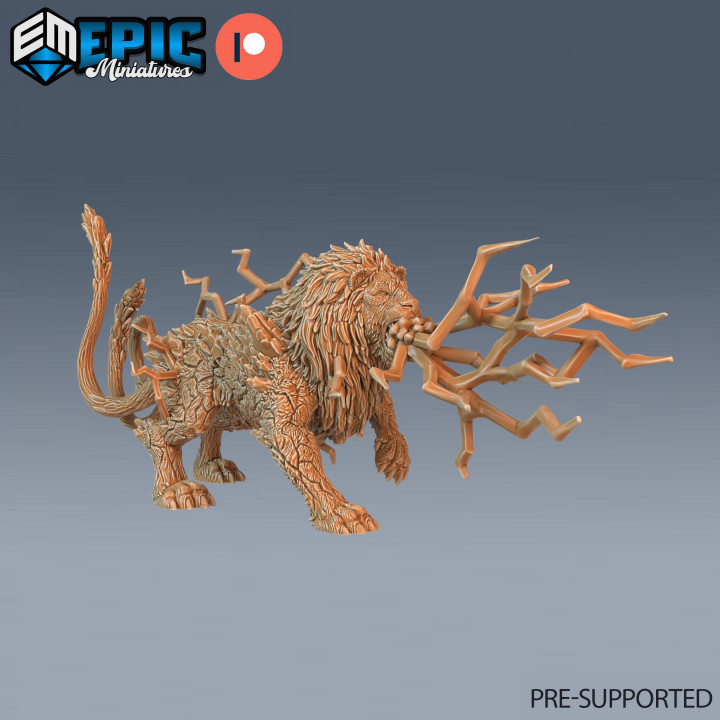 3D Printable Lightning Dragon & Lion Team / Thunder Encounter / Evil ...