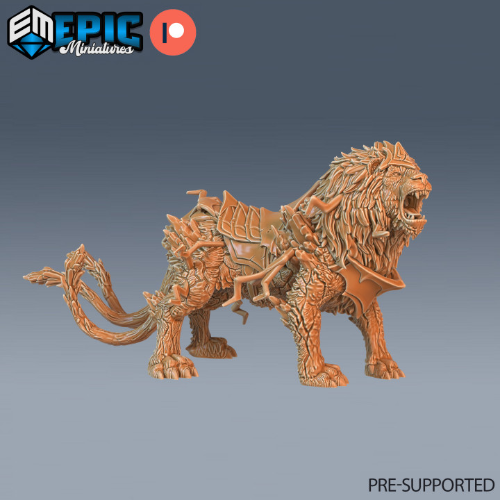 3D Printable Lightning Dragon & Lion Team / Thunder Encounter / Evil ...