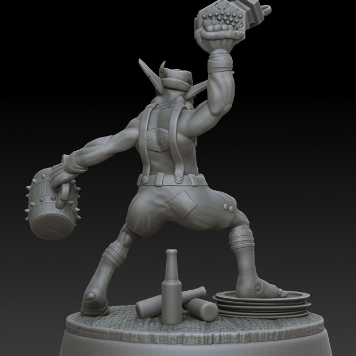 3D Printable Erlking (goblin) Bard by Wundervale Games