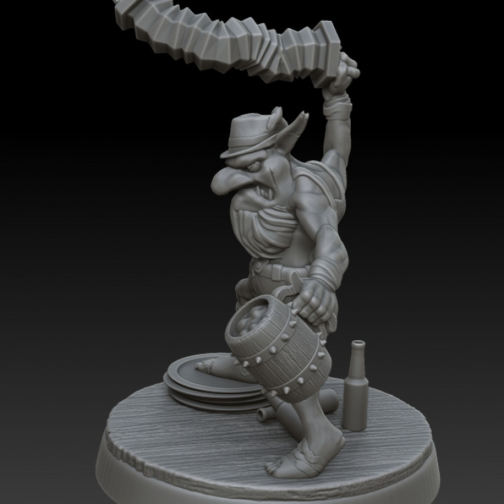 3D Printable Erlking (goblin) Bard by Wundervale Games