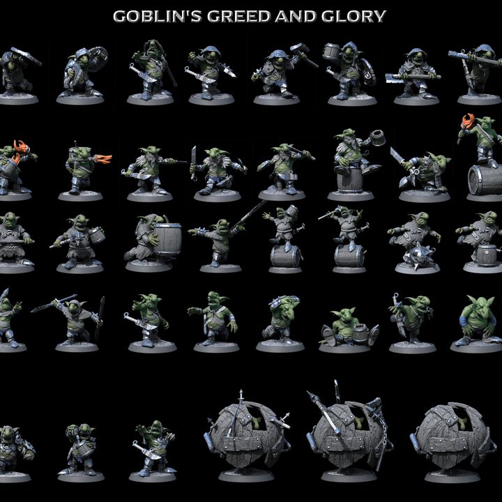3D Printable Release : Goblin's Greed and Glory by Rescale Miniatures