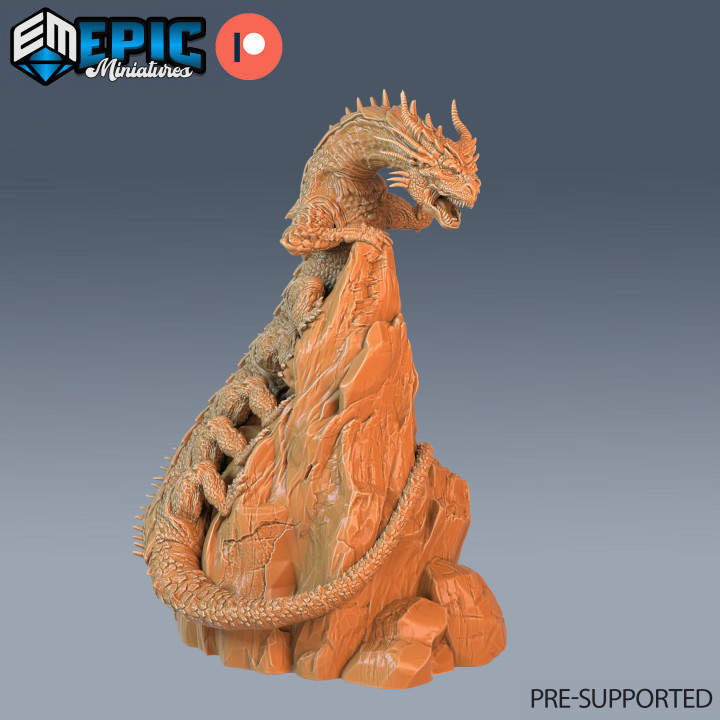 3D Printable Jade Emperor & His Behir Team / Chinese Deity / Journey to ...