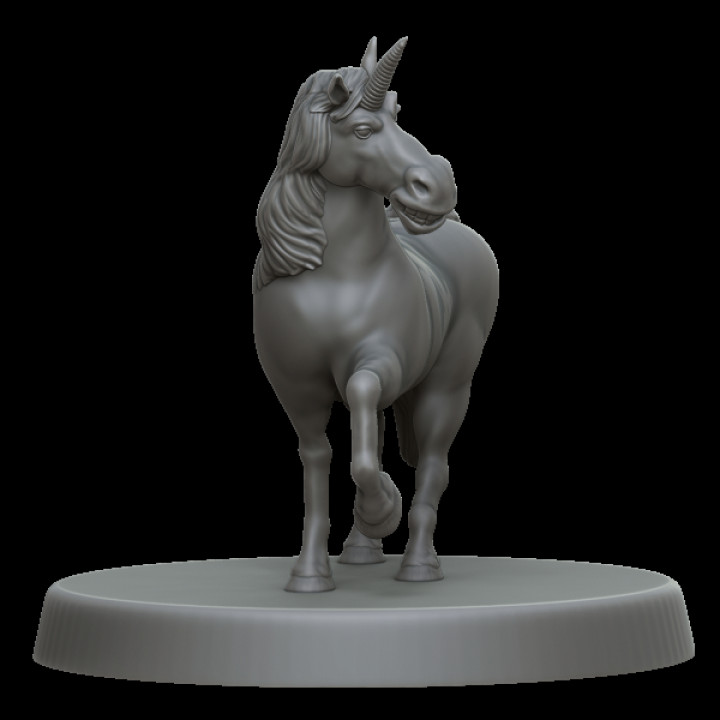 3D Printable Unicorn (2 Poses) by Wundervale Games