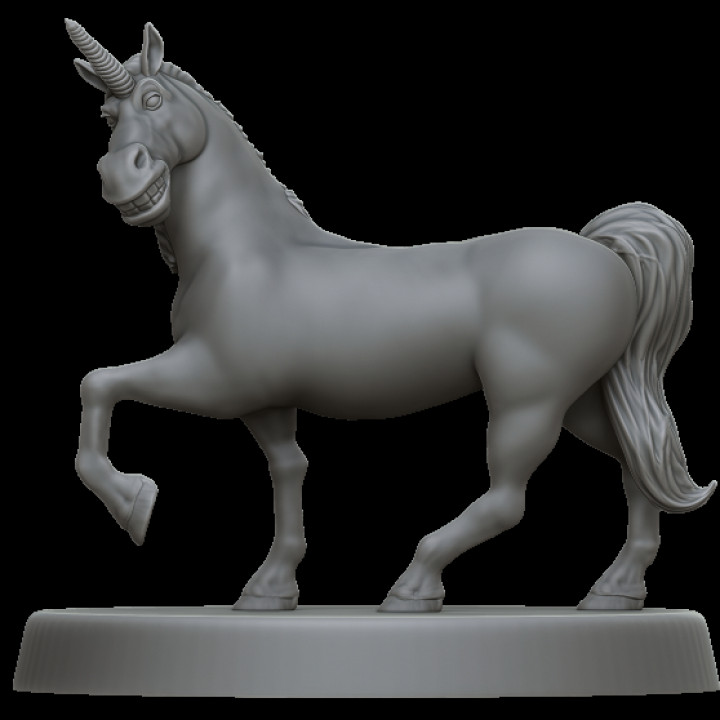 3D Printable Unicorn (2 Poses) by Wundervale Games