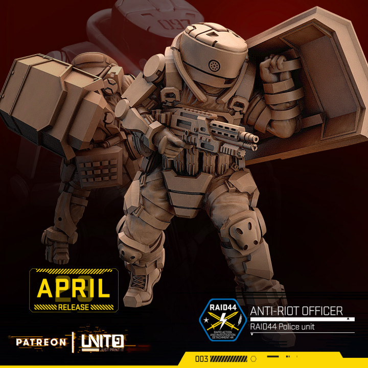 3D Printable Cyberpunk models BUNDLE - Prison Riots (April23 release ...