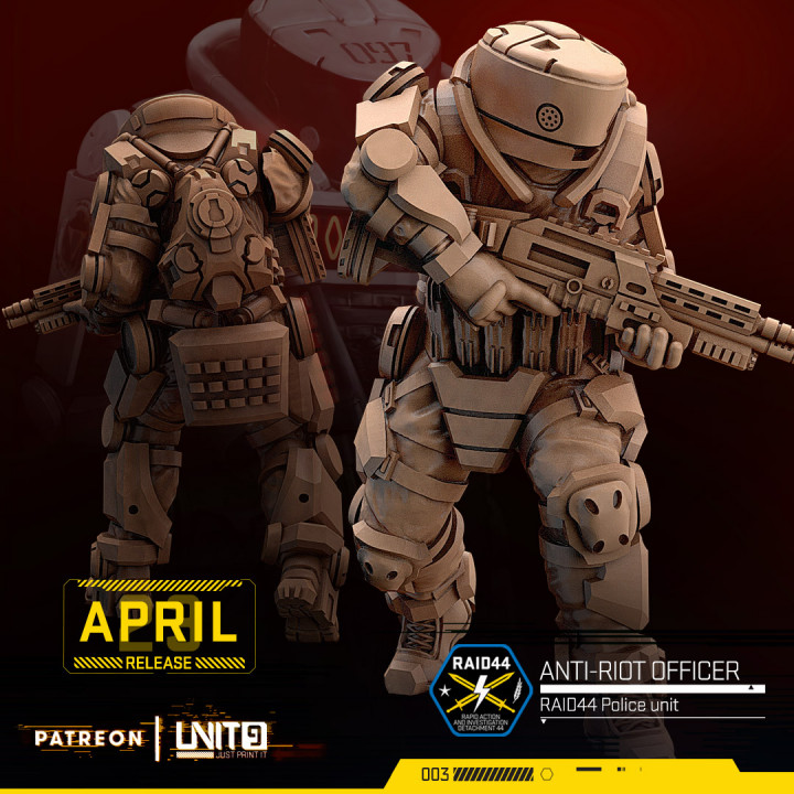 3D Printable Cyberpunk models BUNDLE - Prison Riots (April23 release ...