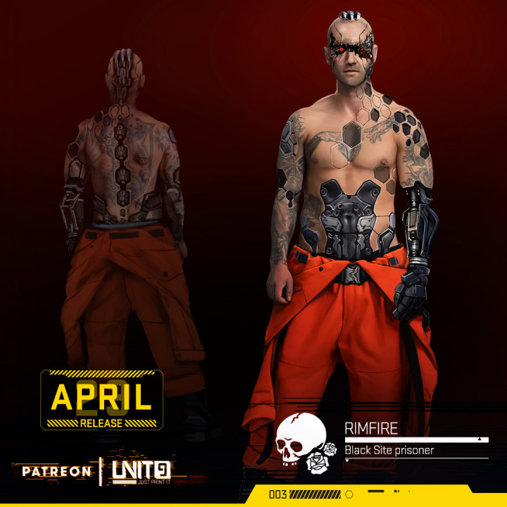 3D Printable Cyberpunk models BUNDLE - Prison Riots (April23 release ...