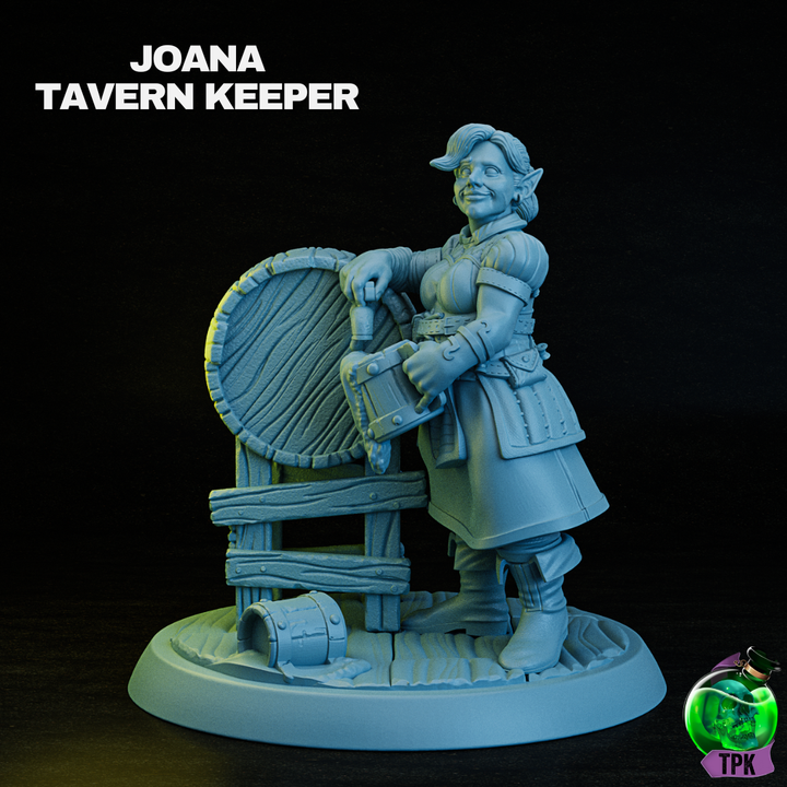 3D Printable Joana Tavern Keeper by TPK Lab
