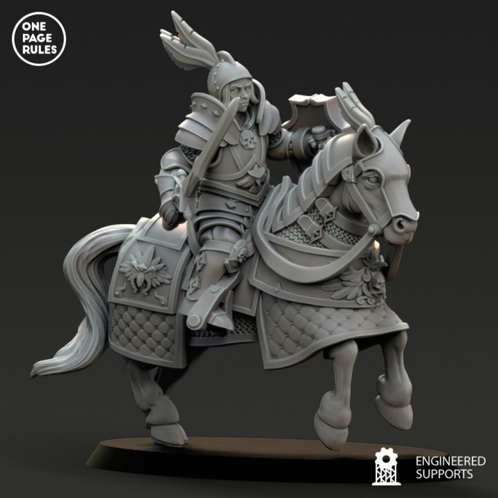 3D Printable Knights - Human Empire by One Page Rules