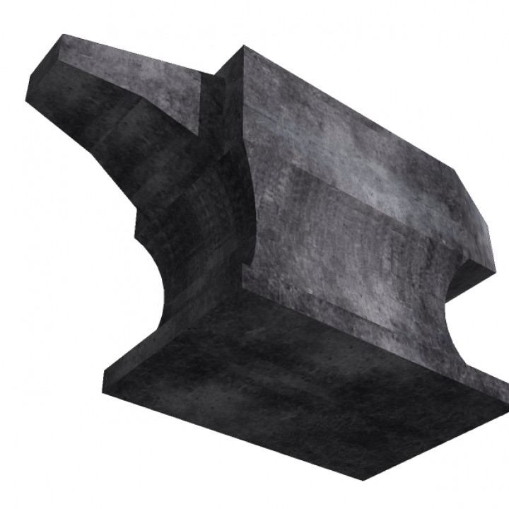 3D Printable Medieval anvil by Alex Manseau-Sanscartier