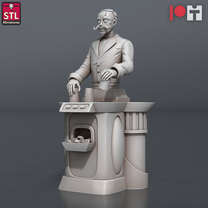 3D Printable Street Gambler Set by STL Miniatures