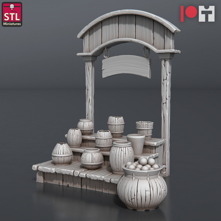 3D Printable Street Gambler Set by STL Miniatures