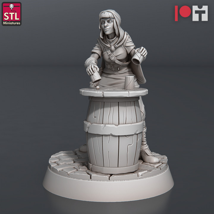 3D Printable Street Gambler Set by STL Miniatures