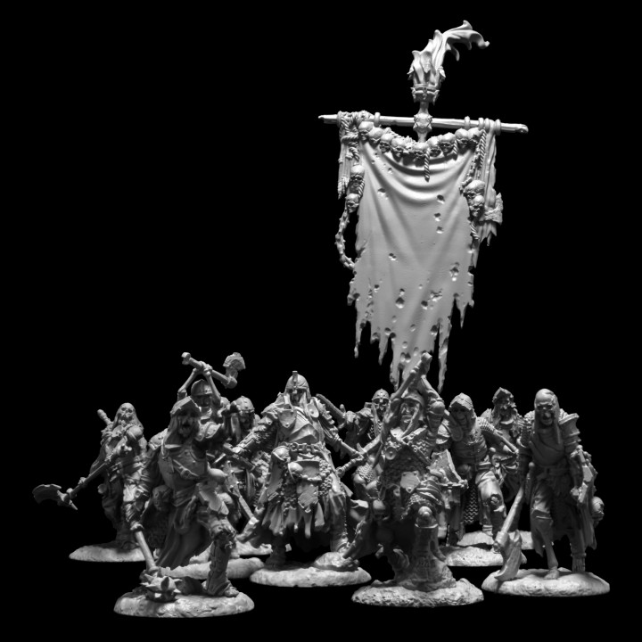3D Printable The Undead - Unit II - Echoes of the Grave - Set by Novac Dawn