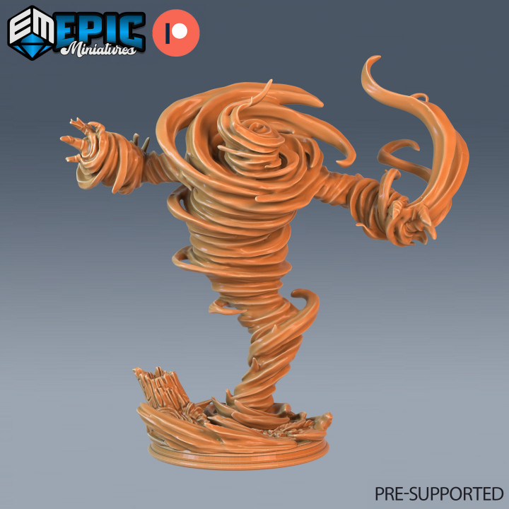 3D Printable Air & Fire Elemental Prime Team / Ancient Giant Tornado ...