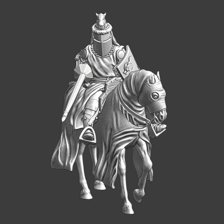 3D Printable Medieval knight jousting - with war lance by Northern ...