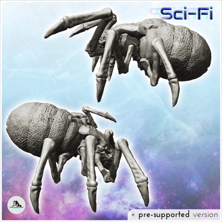 3D Printable Set of two alien creatures with six legs (37) - Future Sci ...