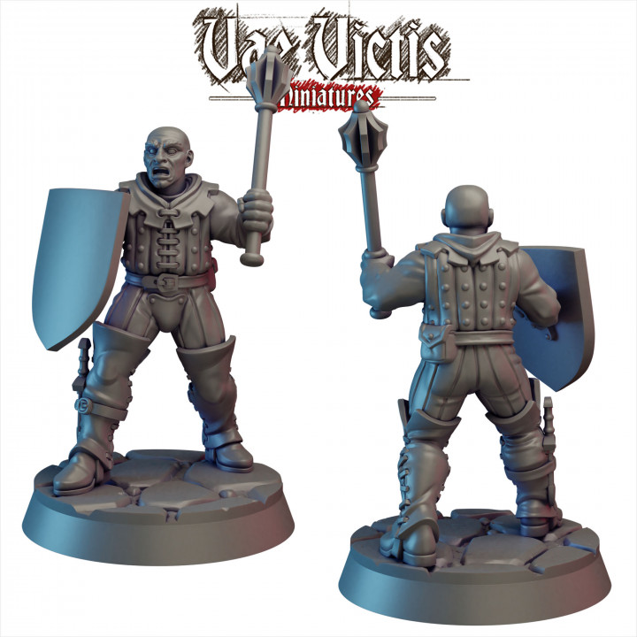 3D Printable Human mercenaries set [PRE-SUPPORTED] by Vae Victis Miniatures