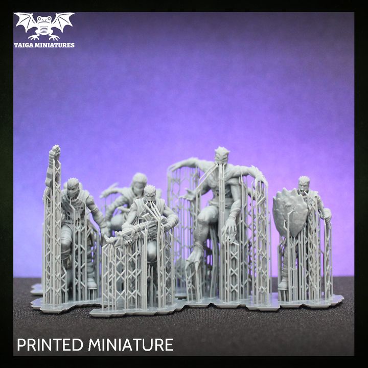 3D Printable Junk Spiders Gang Squad (x6) by Taiga Miniatures