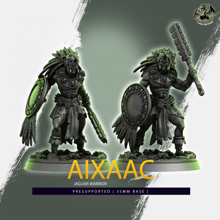 3D Printable AIXXAC - Jaguar Warrior- by Golden Thief Studio
