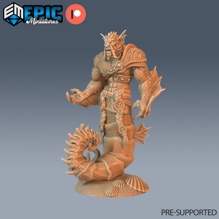 3D Printable Seahorse Mermaid & Merman Set / Merfolk / Water Warrior ...