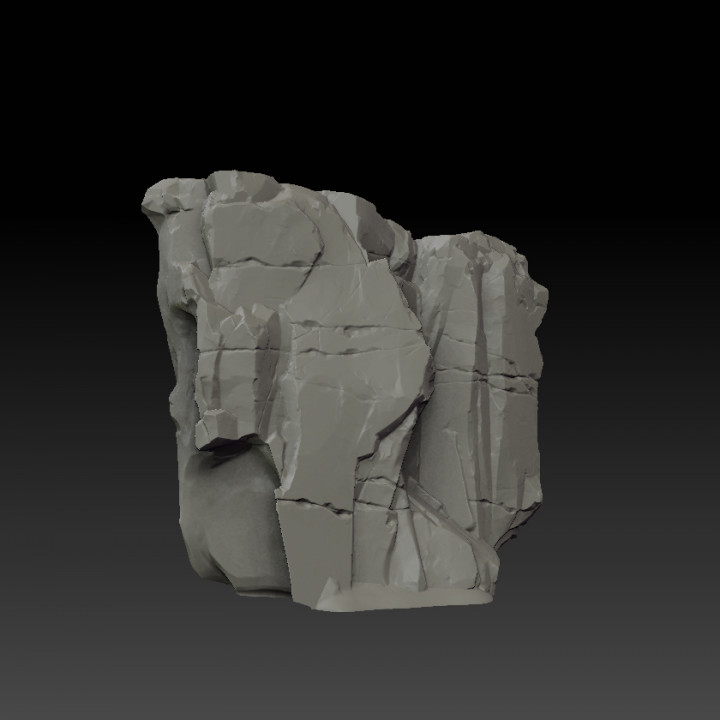 3D Printable Stone Trove Border Cliffs by Dana B McDonald