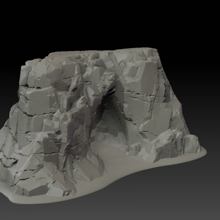 3D Printable Stone Trove Cliffs by Dana B McDonald