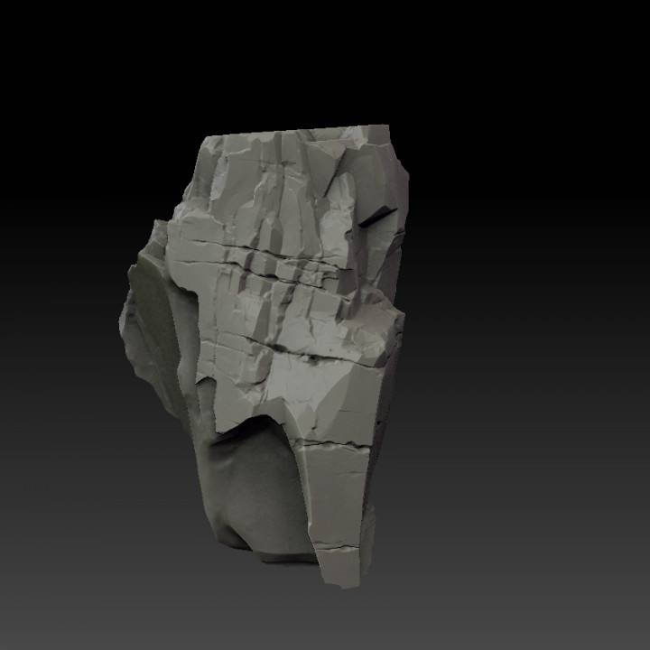 3D Printable Stone Trove Cliffs by Dana B McDonald