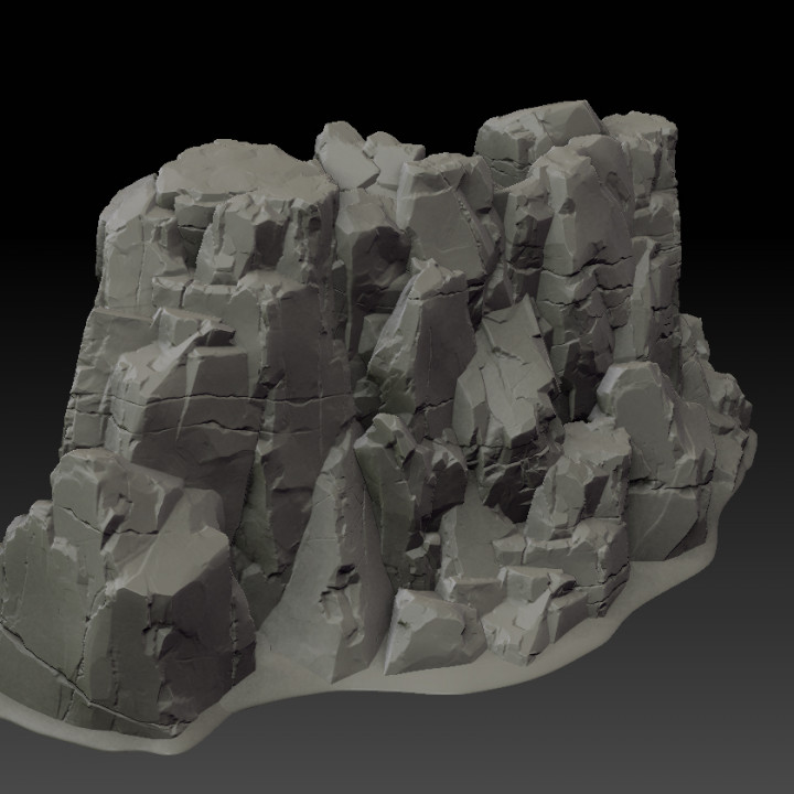 3D Printable Stone Trove Cliffs by Dana B McDonald