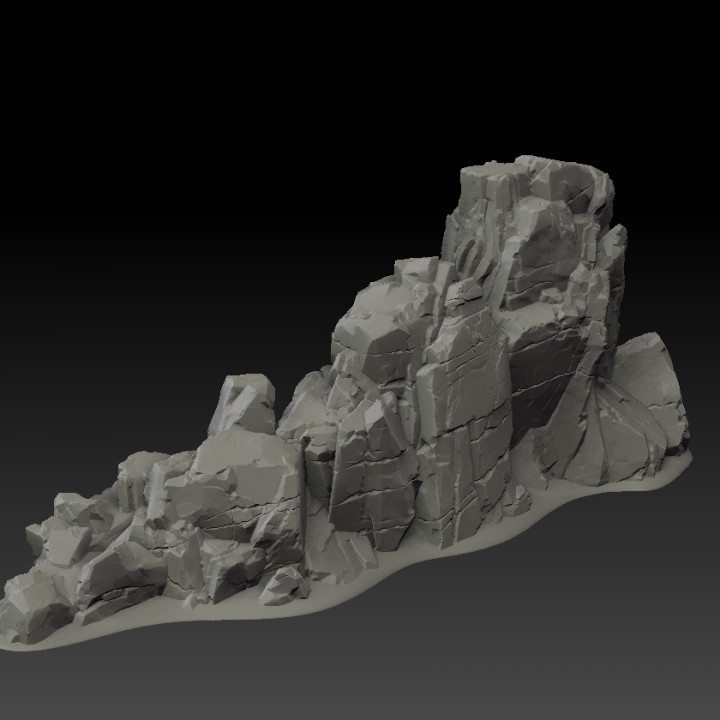 3D Printable Stone Trove Cliffs by Dana B McDonald