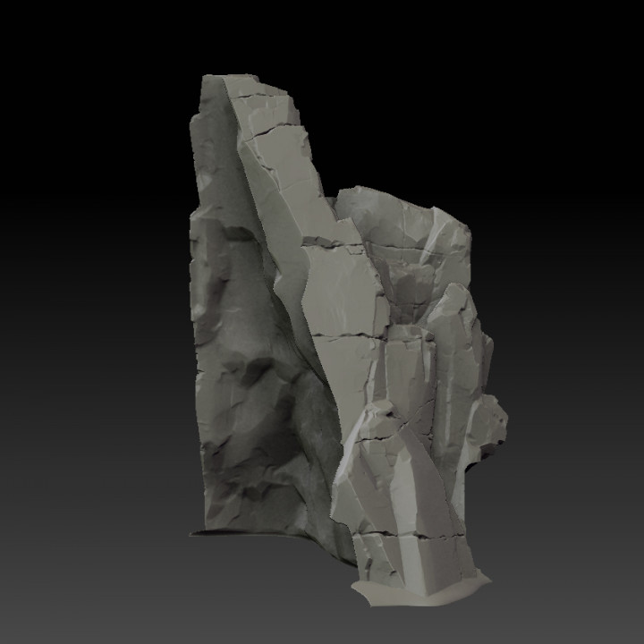 3D Printable Stone Trove Cliffs by Dana B McDonald